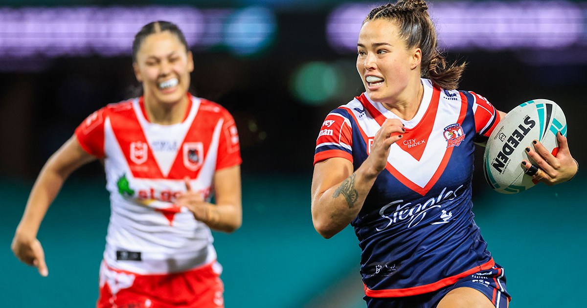 Isabelle Kelly helps Sydney Roosters slay Dragons in NRLW