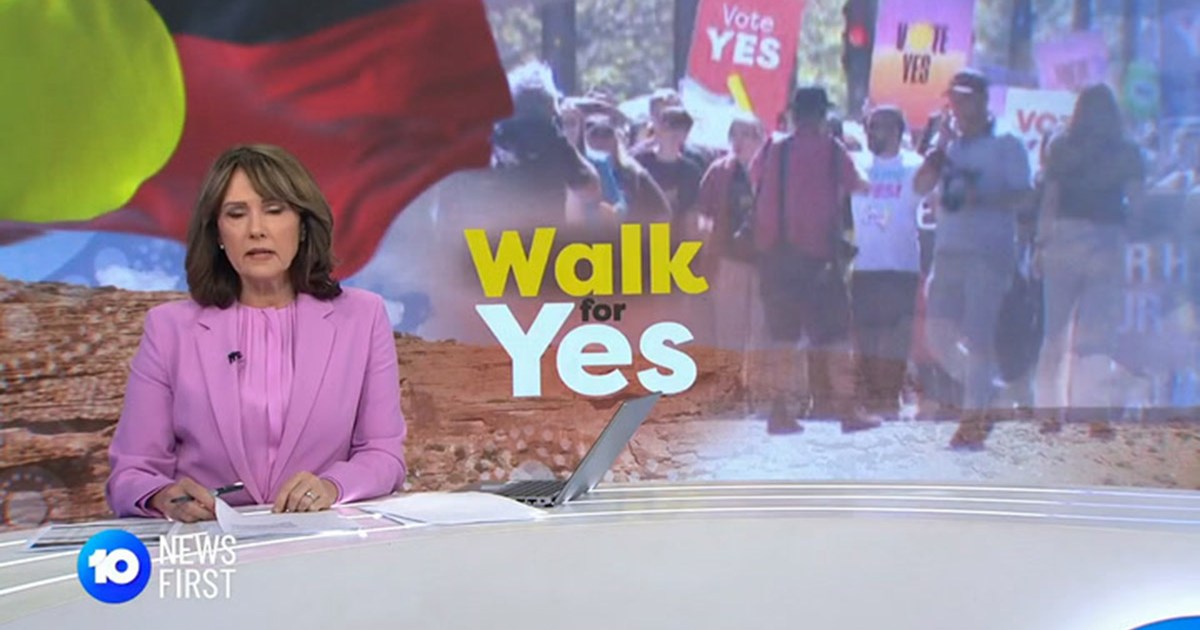 Watch: Thousands march for Yes Indigenous Voice campaign