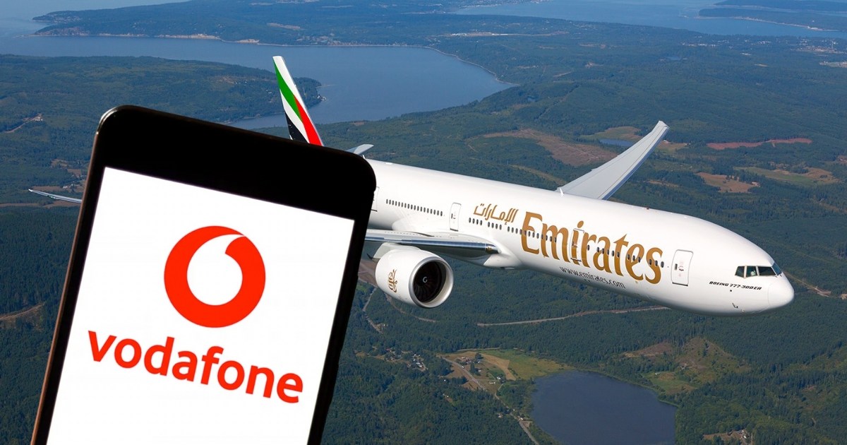 Vodafone launches in-flight data roaming offer