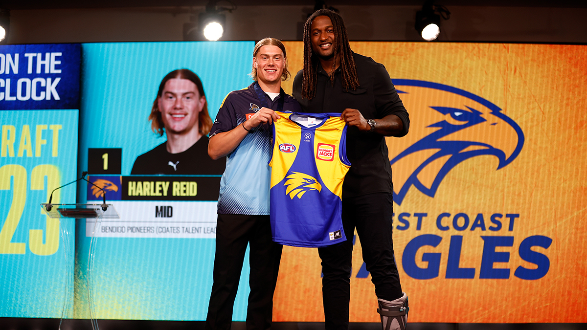 West Coast selects Harley Reid with No.1 draft pick