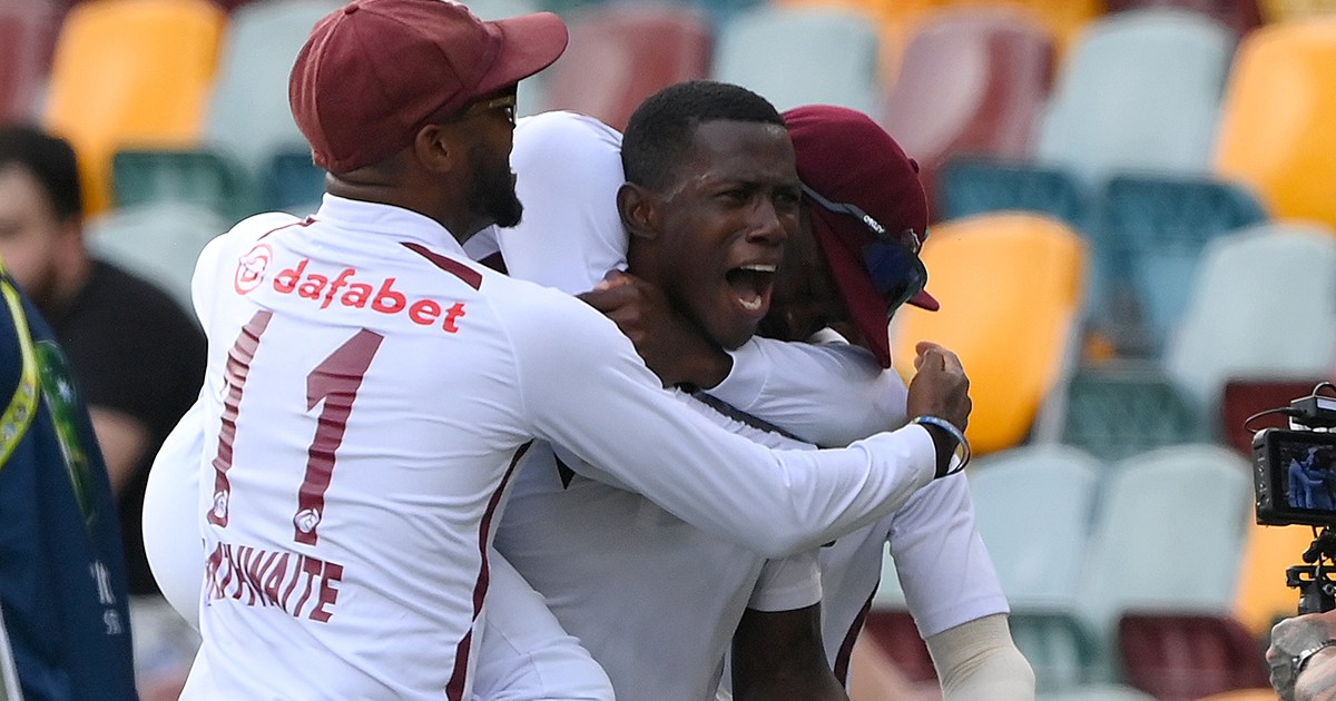 Shamar Joseph bowls West Indies to Test win over Australia