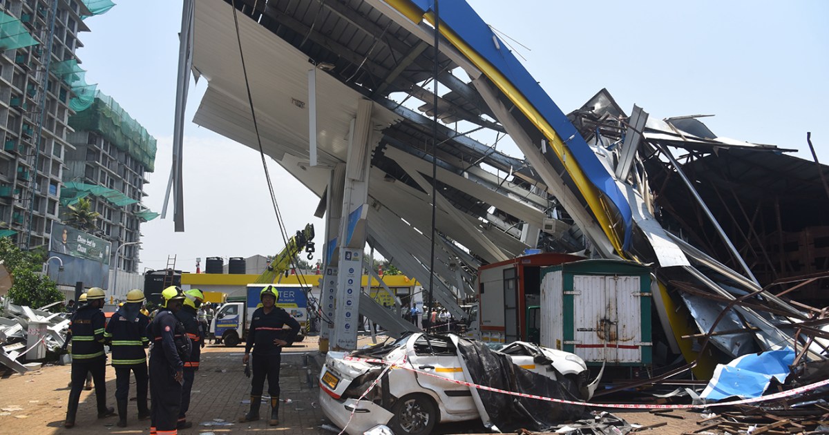 Giant billboard collapses in Mumbai, killing at least 14