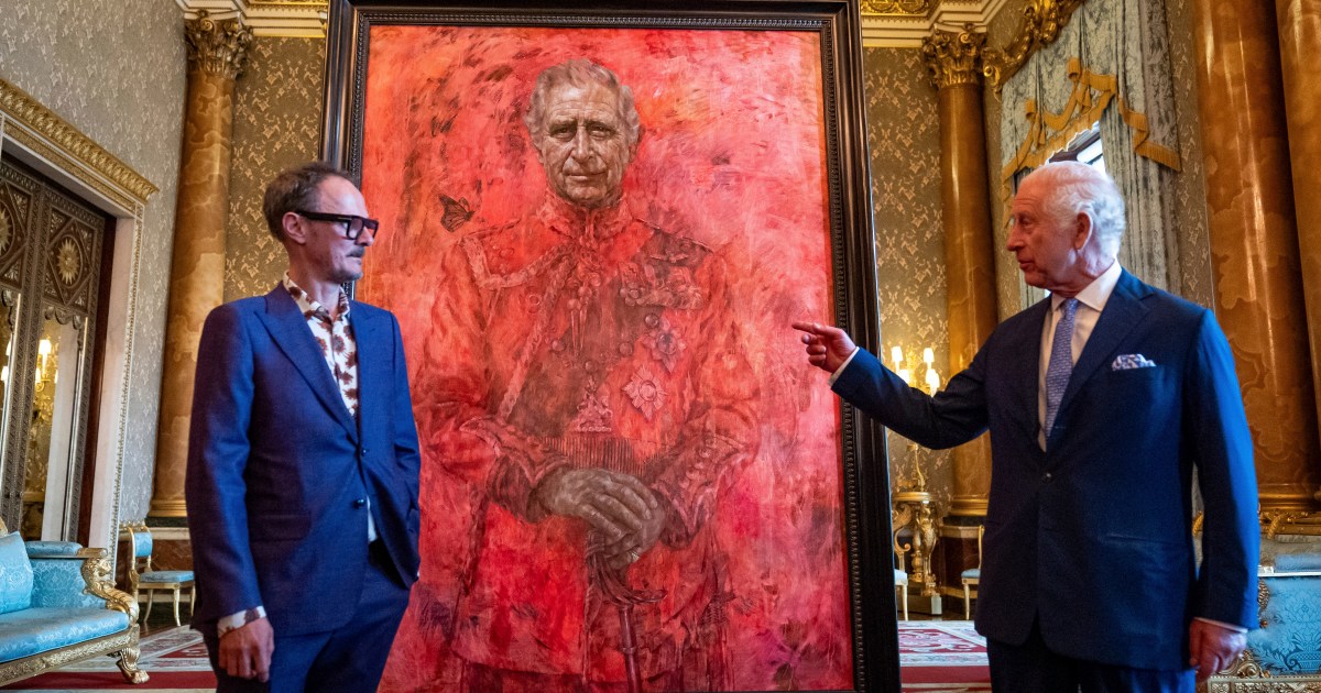 King unveils his first official portrait as monarch