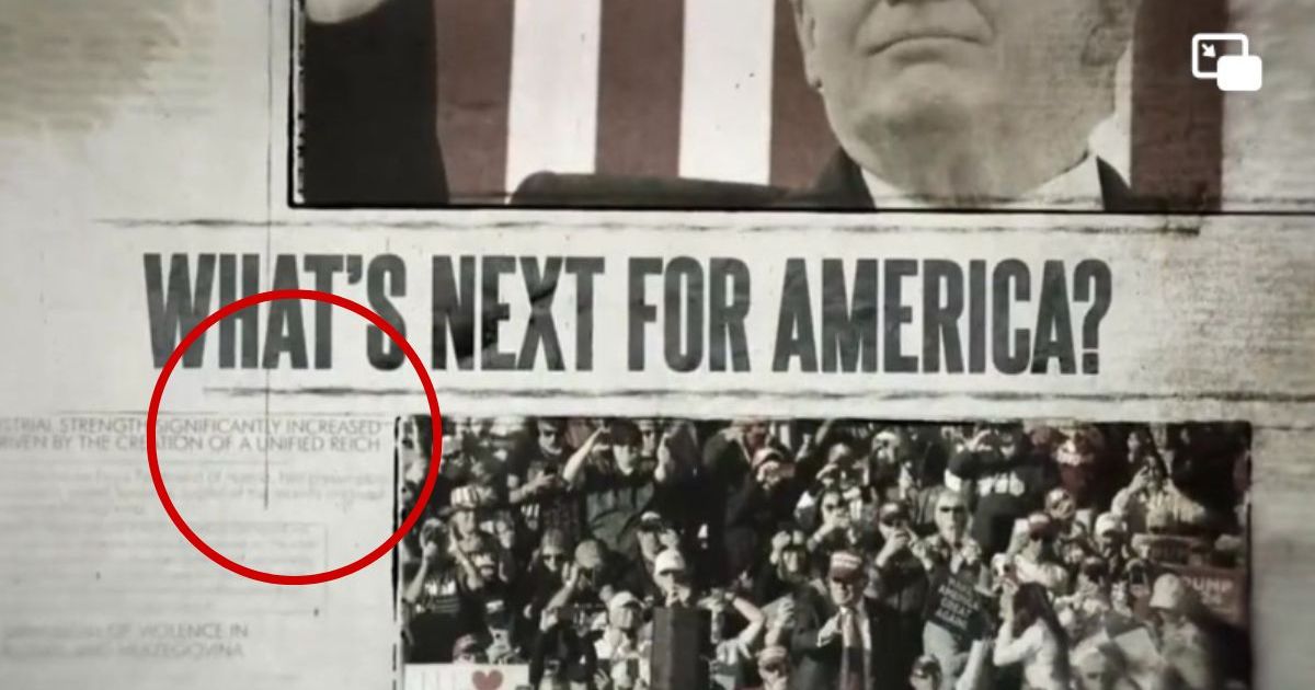 Trump pulls video with 'unified Reich' references