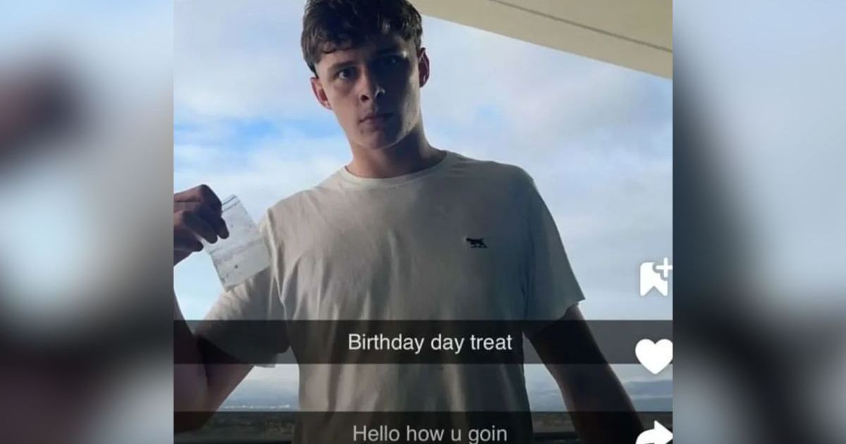 Dutton responds to picture of son with mystery white powder