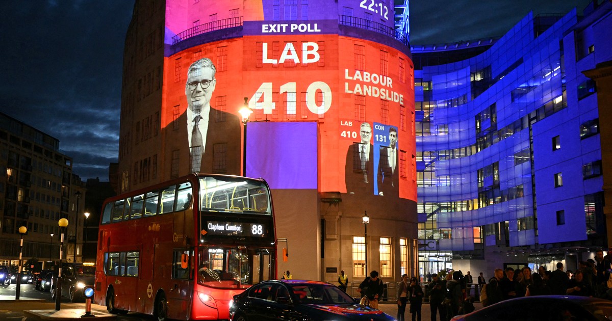 UK Labour to win massive majority, exit poll shows