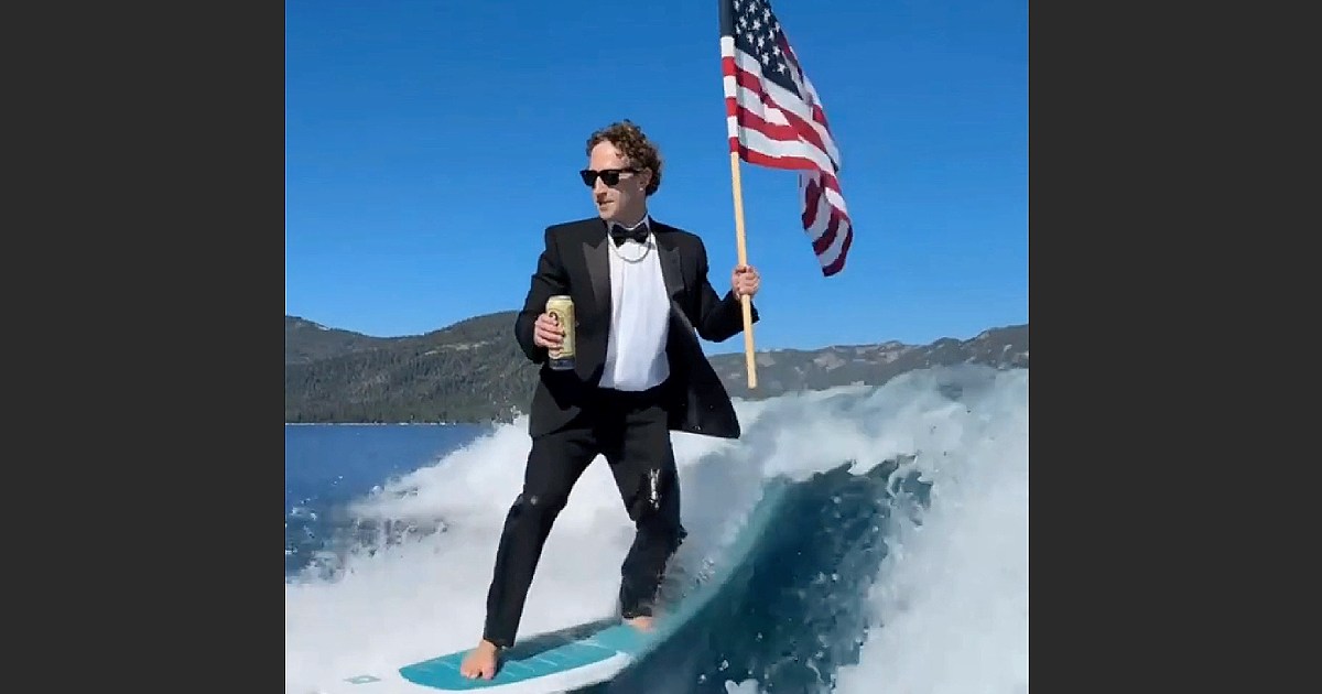 Top videos: Surfing Zuck, Attenborough ovation and Michael J Fox