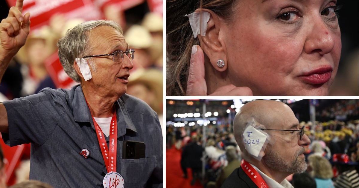 'Newest trend': Republicans don ear bandages in show of support