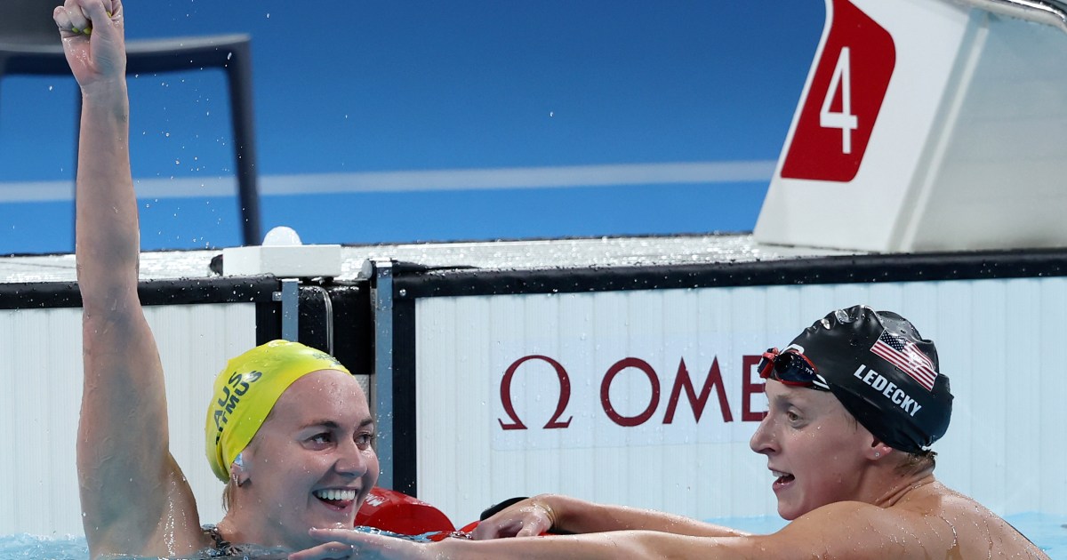 Ariarne Titmus wins gold Olympic 'race of the century'