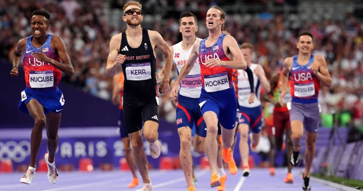 American Cole Hocker wins shock Olympic 1500m gold