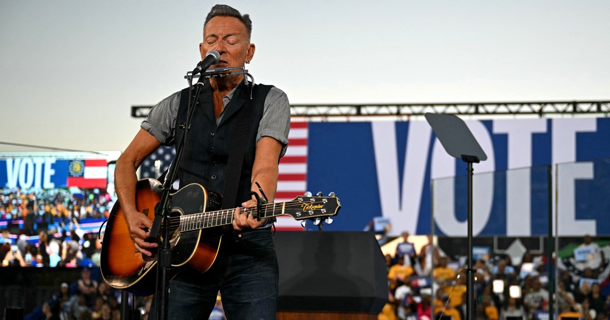 Springsteen, Obama headline star-studded Harris rally