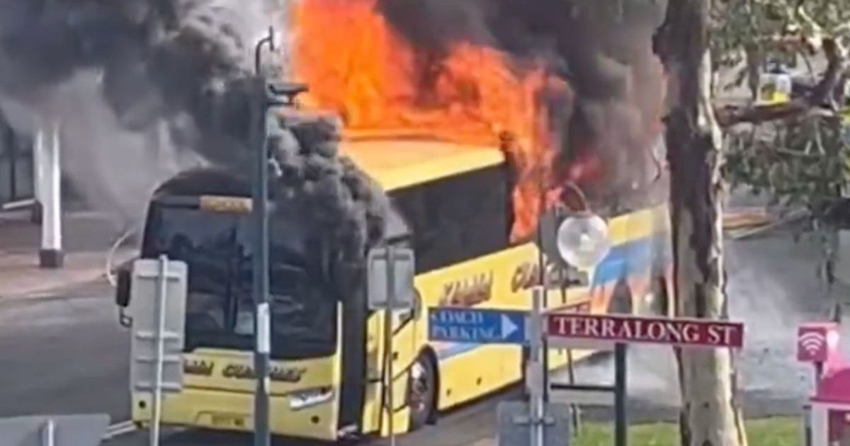 33 children safe after raging school bus inferno