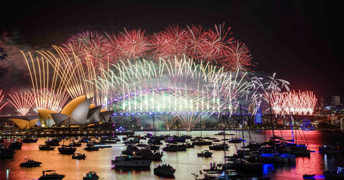 New year welcomed with dazzling fireworks displays