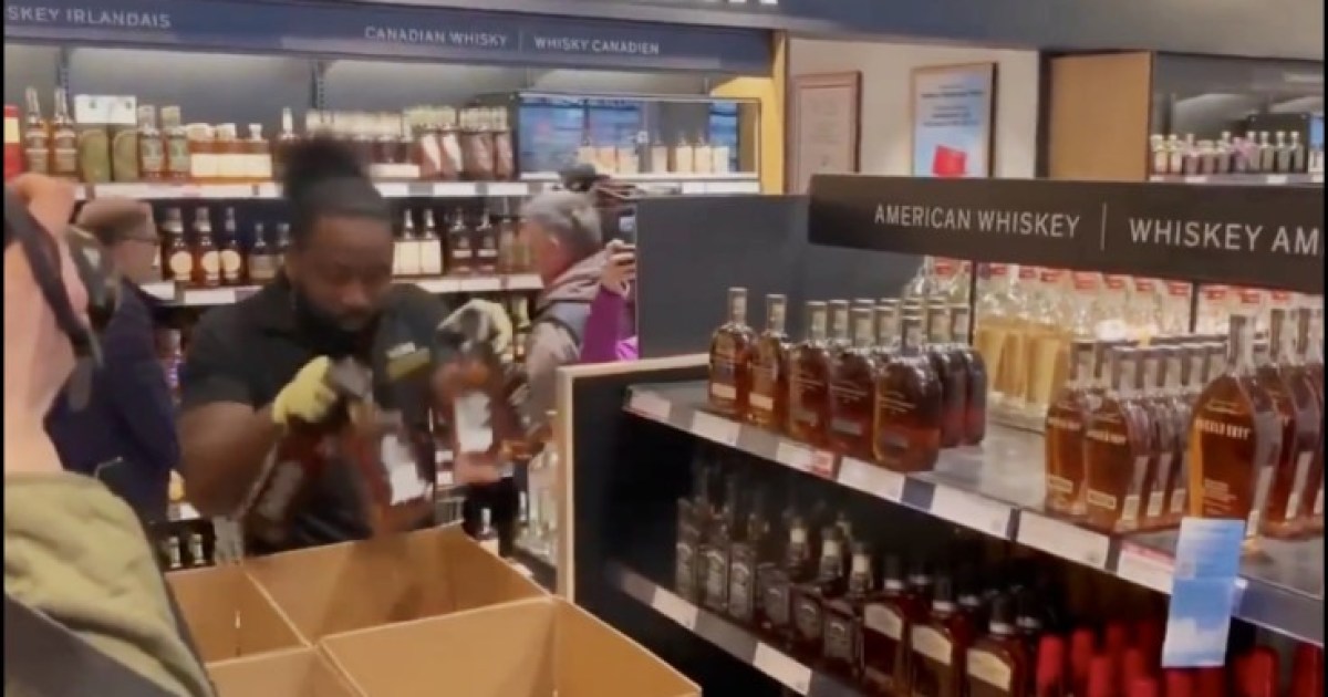 'Good riddance':Canadians dump US liquor in trade war