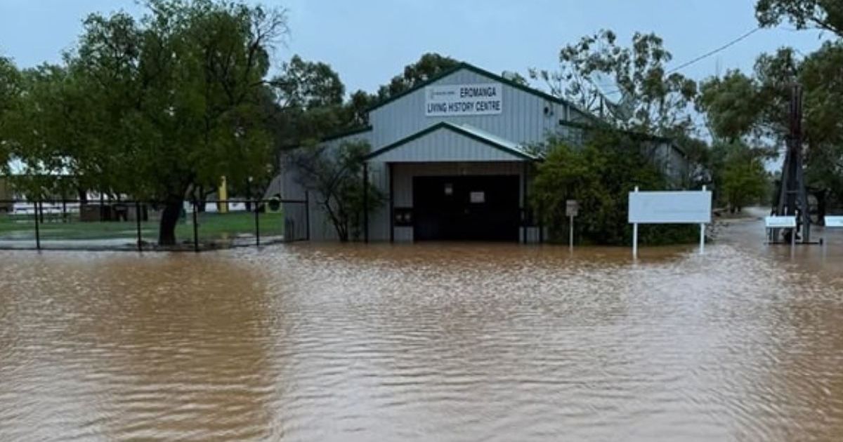 Furthest town from sea drenched after record rain