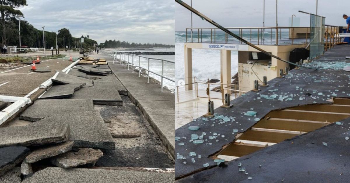 Sydney roads, beaches smashed as 'cyclone bomb' hits