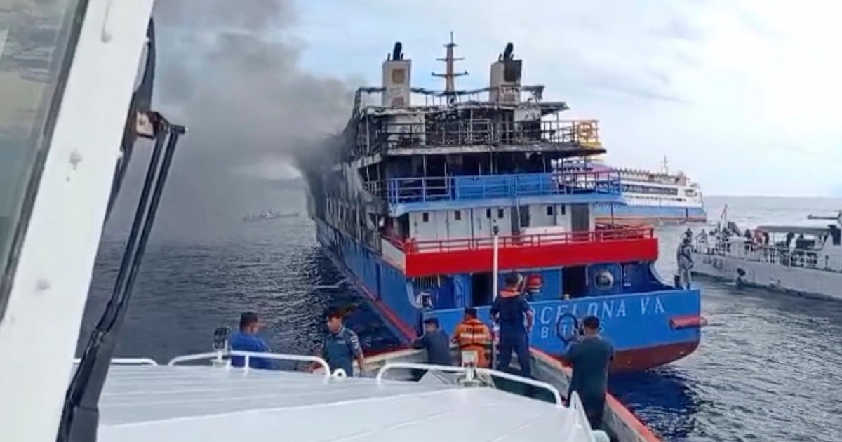 Five dead, terrified passengers jump into sea as ferry catches fire