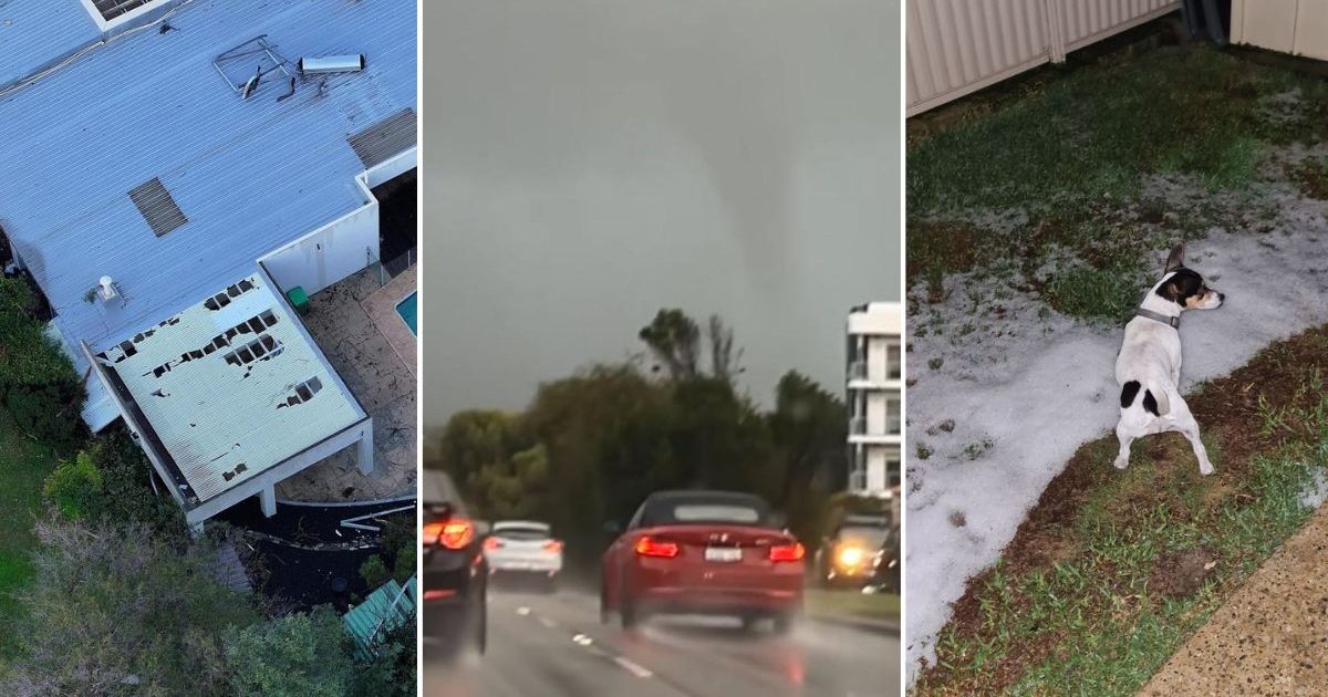 'Like a plane crash': Tornado slams upmarket Perth suburb