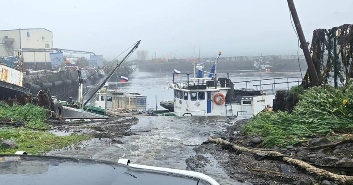 Buildings, vessels swept away as tsunami hits