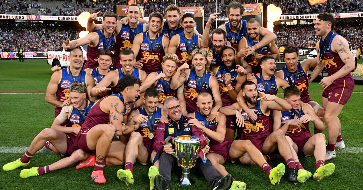 Lions fans celebrate historic AFL victory