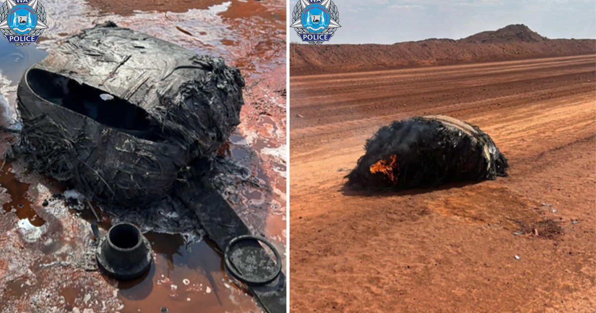 Mysterious object has fiery crash landing in outback