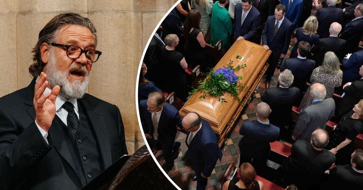 Russell Crowe leads emotional tributes to broadcaster John Laws