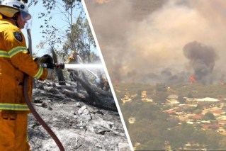 Residents urged to flee out-of-control bushfire as arson suspected