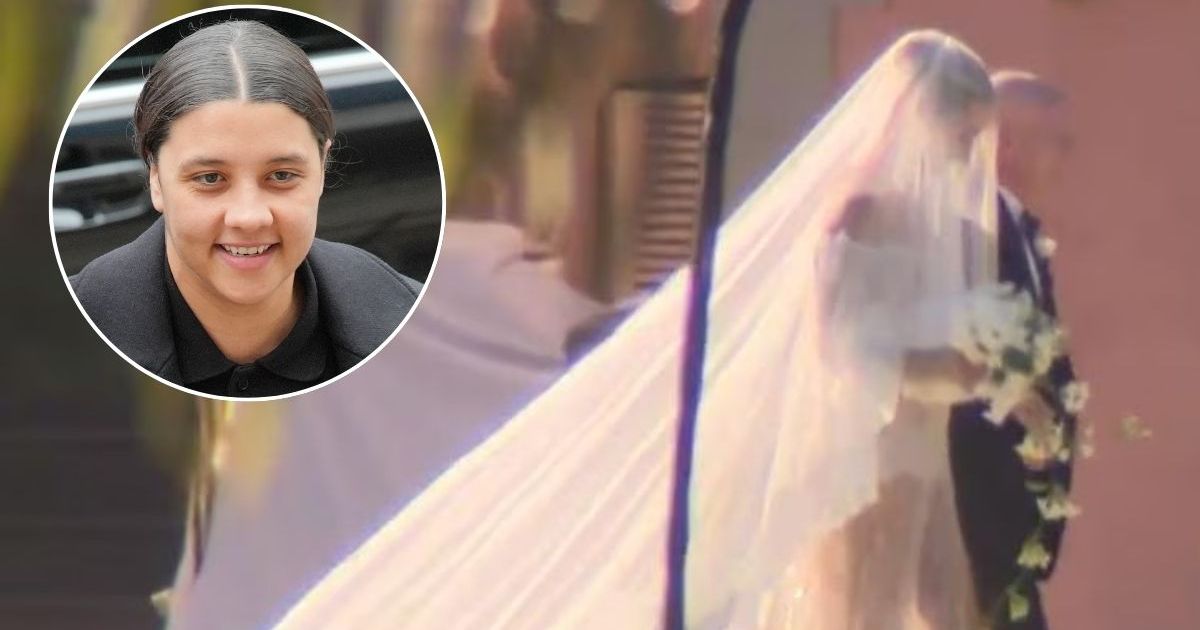 Cute detail at soccer star Sam Kerr's NYE wedding