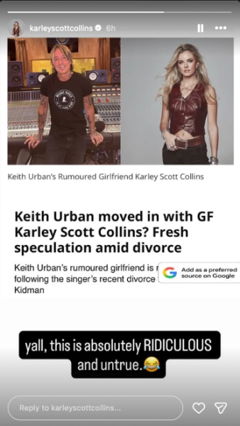 Keith Urban's 'new girlfriend' laughs off rumours