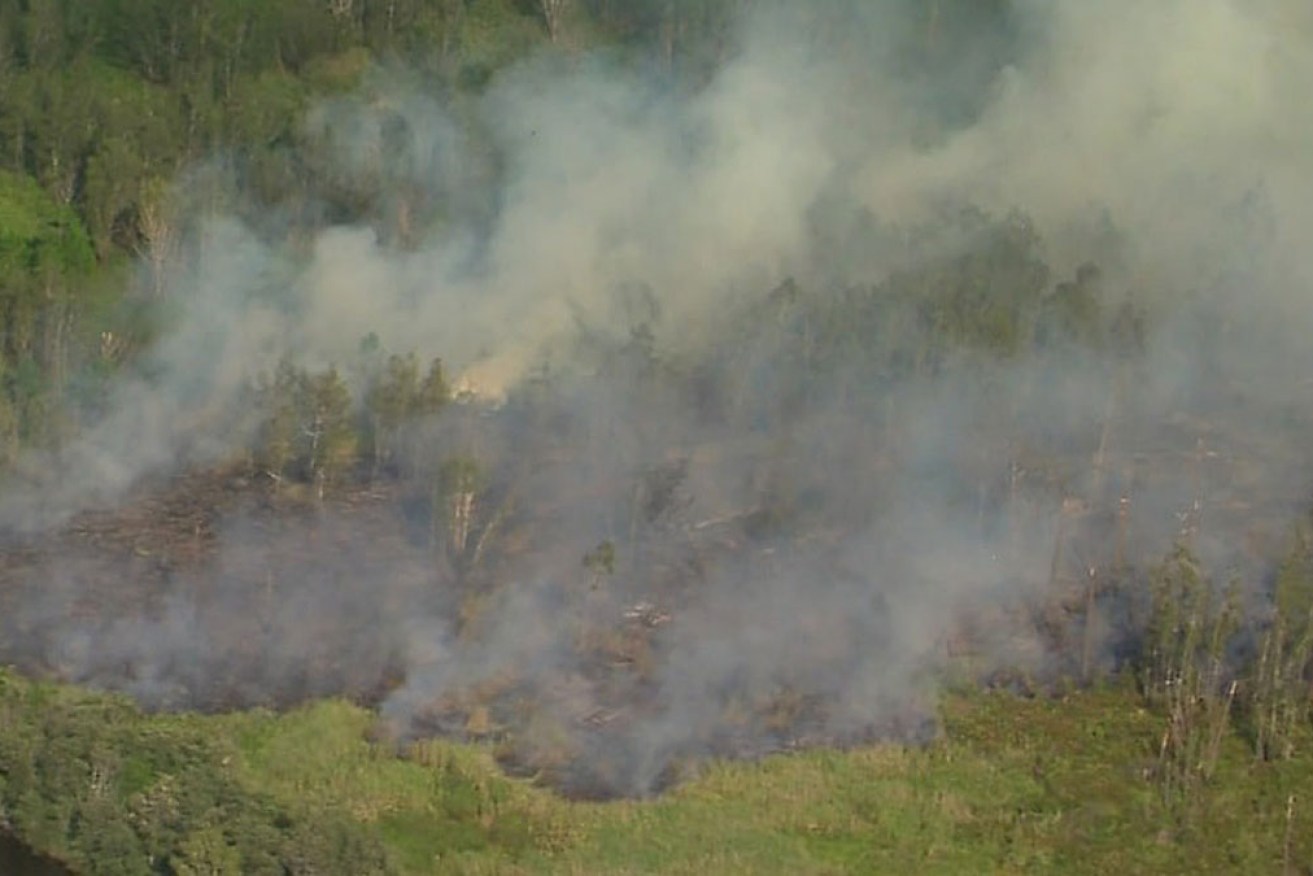 Crews fight fire after two badly injured in plane crash