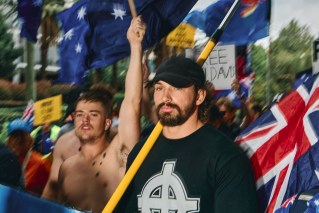 White nationalist faces court over 'heil' speech