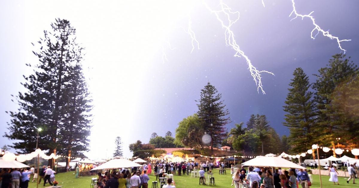 Lightning strikes four people as storms sweep Perth