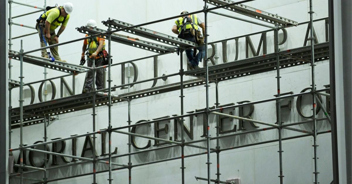 Donald Trump's name removed from Kennedy Centre
